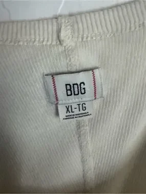 BDG | Tops | Bdg Cream Ribbed Tank Top With Navy Anchor Graphic | Poshmark